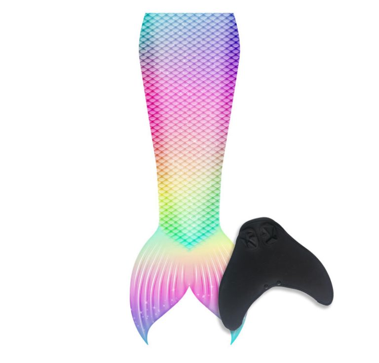 Pastel Rainbow Dream Tail & Monofin - Two Oceans Mermaid Tails